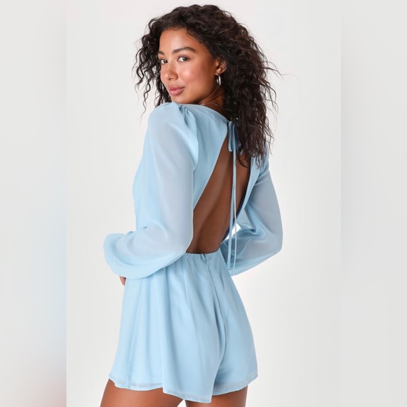 Lulus | Pants & Jumpsuits | Nwt Lulus Tie Back Romper | Poshmark